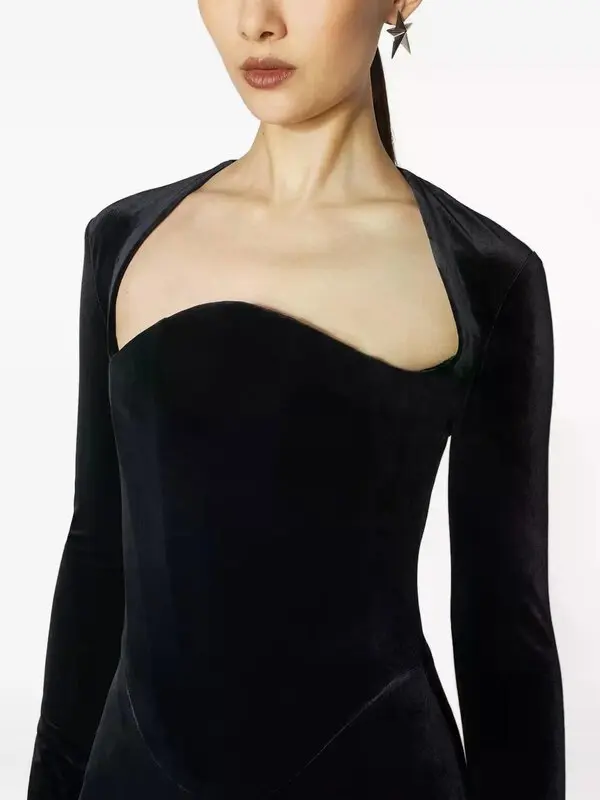 mugler black mini dress black tailored mini skirt main image 0