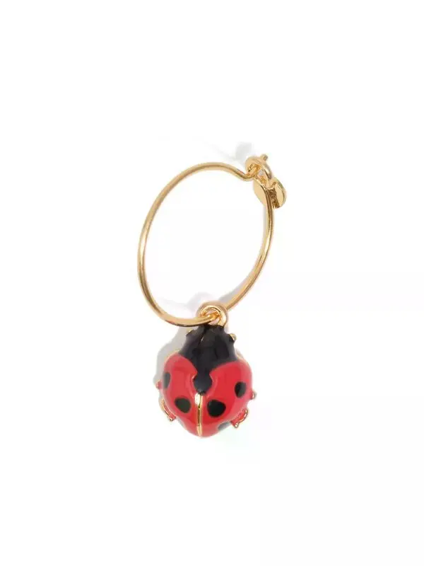 Bimba Y Lola Ladybug-embellished Hoop Earrings