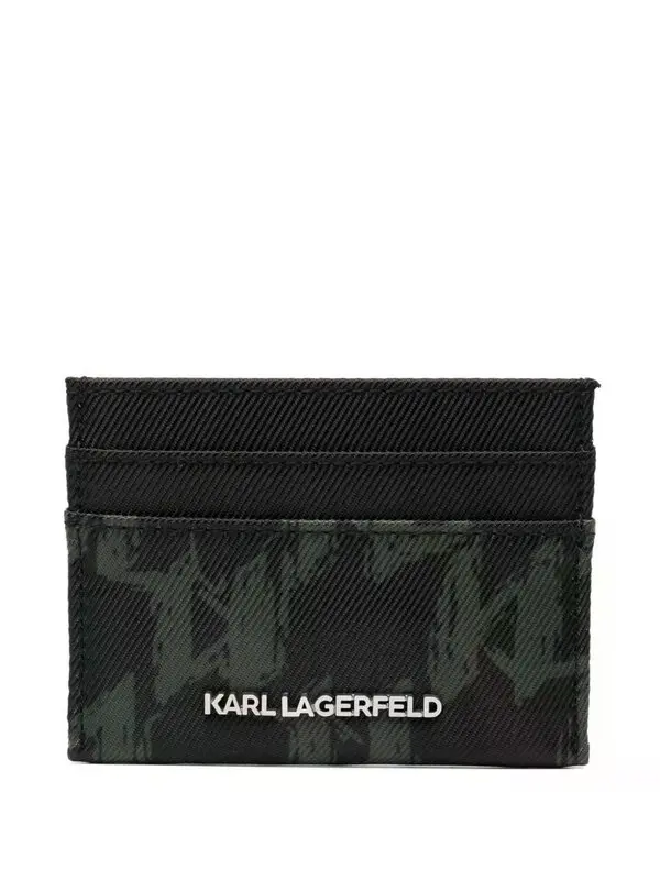 Karl Lagerfeld K/monogram Cardholder - Black