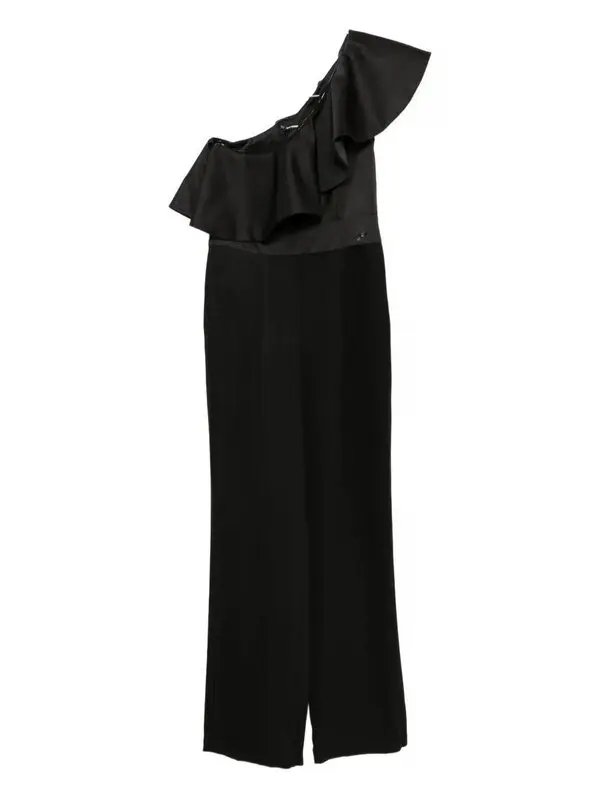 Karl Lagerfeld One-shoulder Jumpsuit - Black