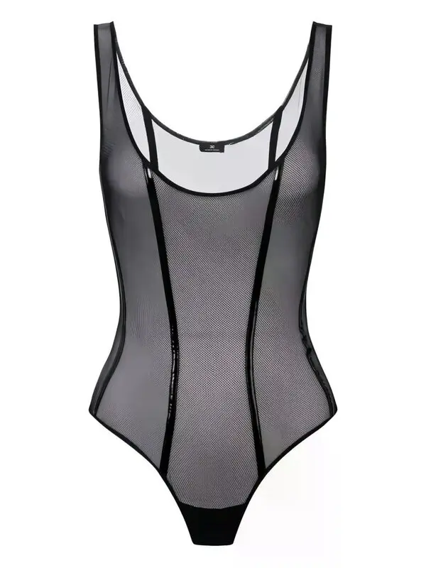 Elisabetta Franchi Tulle Bodysuit
