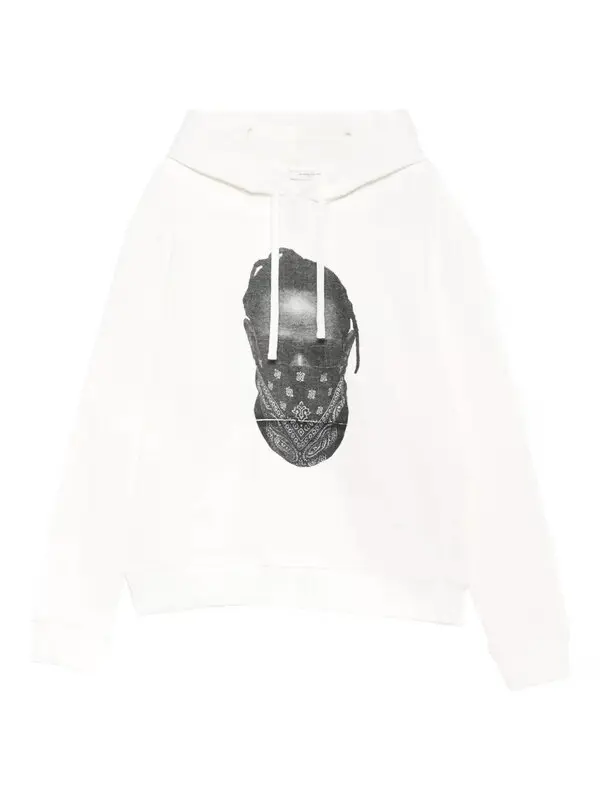 IH NOM UH NIT Graphic-print Hoodie - White