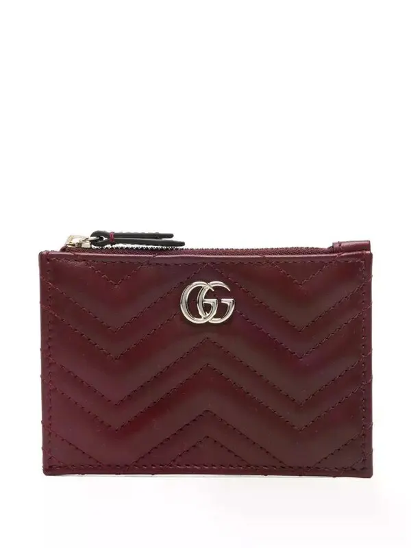 Gucci Gg Chevron Wallet - Red