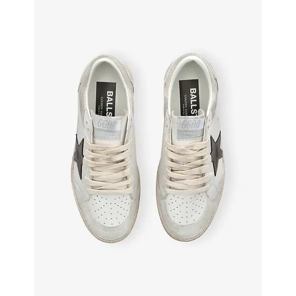 GOLDEN GOOSE Ball Star Leather Low-top Trainers - Bone/comb