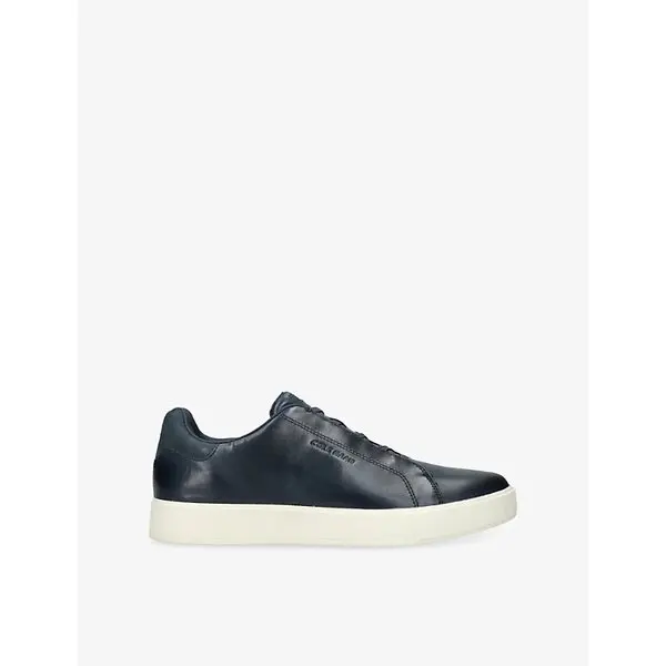 Cole Haan Grandprø Luxe Leather Slip-on Trainers - Blue/dark