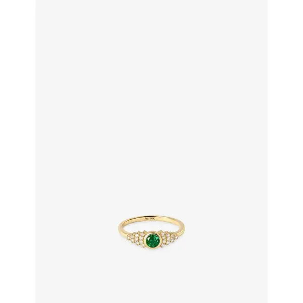 Astley Clarke Icon Emerald And Lab-grown Diamond Ring - Gold