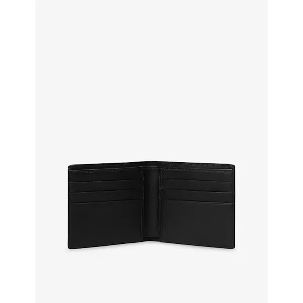 Smythson Panama 6-card Slot Leather Wallet - Navy