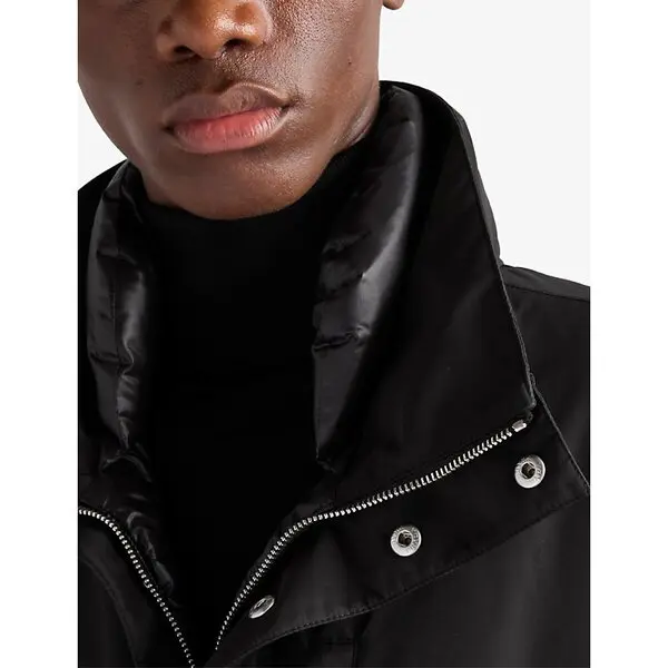 Prada Stand-collar Down-filled Woven Jacket