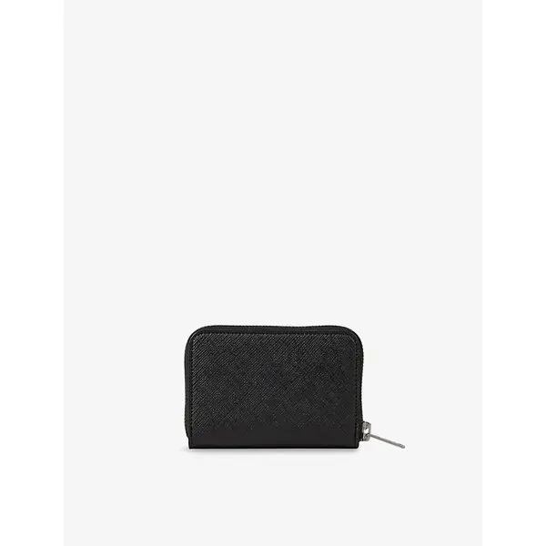 Sandro Zipped Cord Leather Wallet
