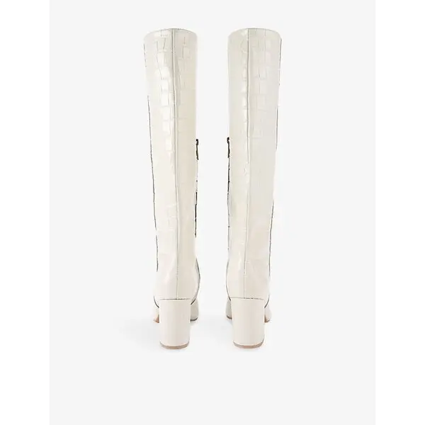 Kurt Geiger Regent Cap Leather Knee-high Boots