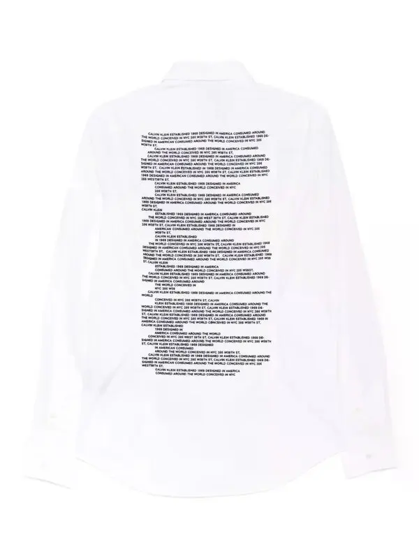 Calvin Klein Slogan-embroidered Shirt