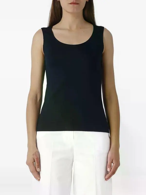GRAN SASSO Sleeveless Scoop-neck Top