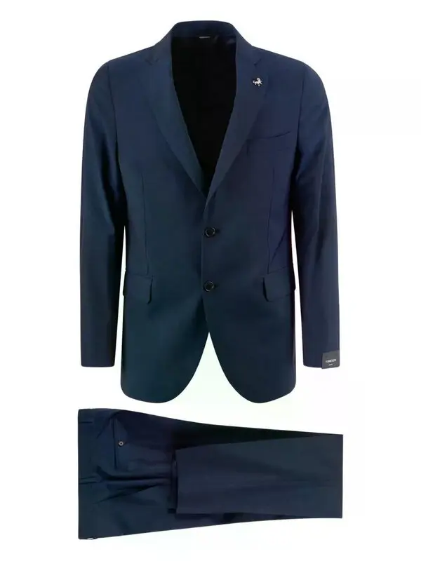 TOMBOLINI Three-button Navy Suit - Blue