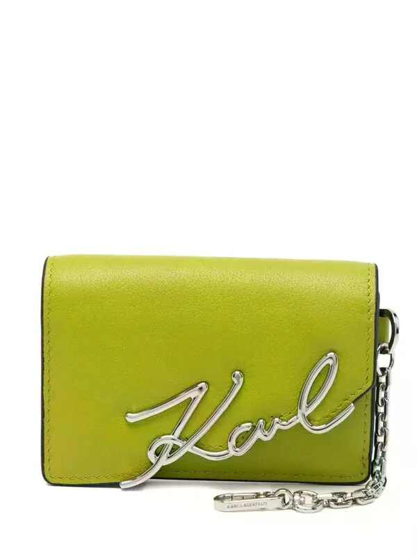Karl Lagerfeld K/signature Card Holder - Green