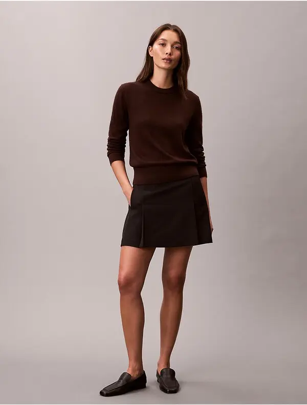 Calvin Klein Pleated Mini Skirt