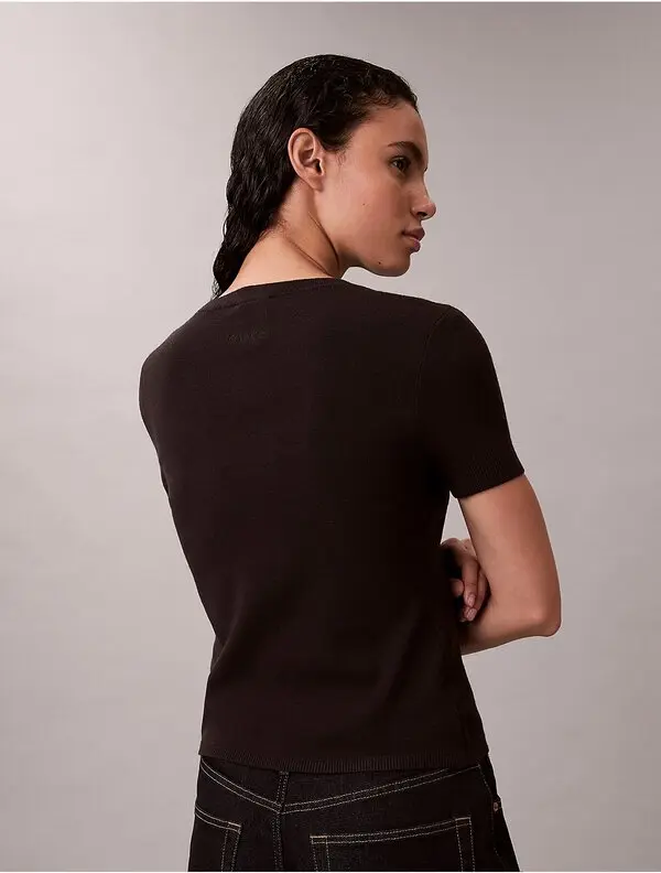 Calvin Klein Tech Knit T-shirt - Black