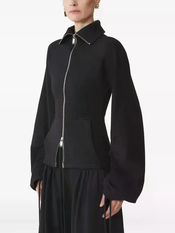 LANVIN Zip-front Jacket With Drawstring Cuffs