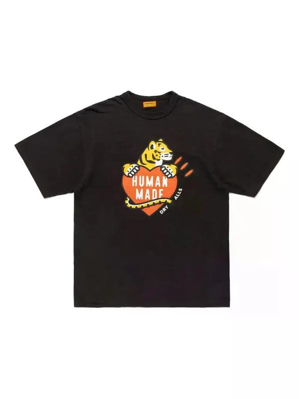 HUMAN MADE Tiger Heart T-shirt - Black