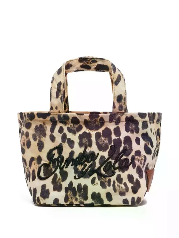 Bimba Y Lola Leopard-print Mini Tote Bag