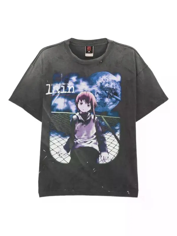 SAINT MXXXXXX Graphic-print T-shirt - Grey