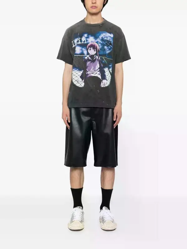 SAINT MXXXXXX Graphic-print T-shirt - Grey