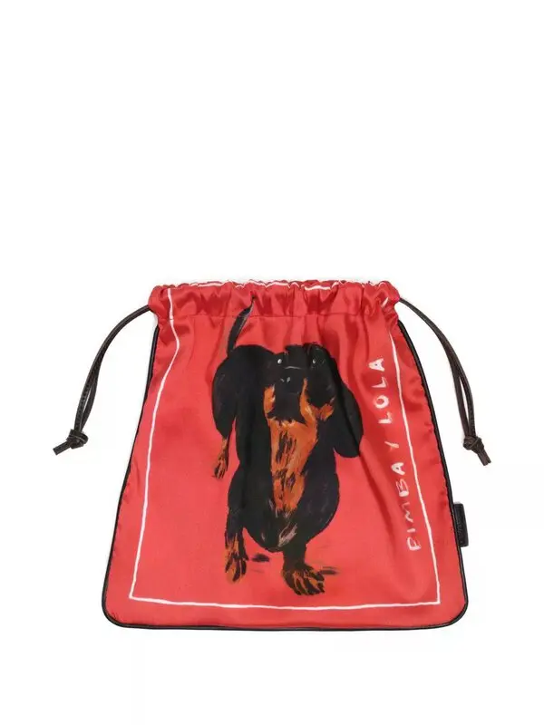 Bimba Y Lola Dog-print Drawstring Pouch