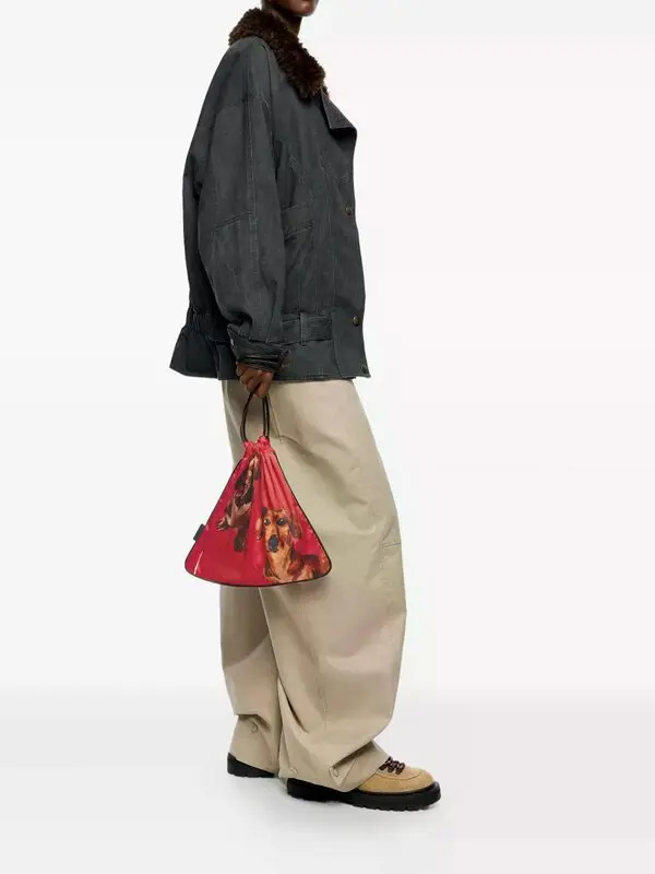 Bimba Y Lola Dog-print Drawstring Pouch