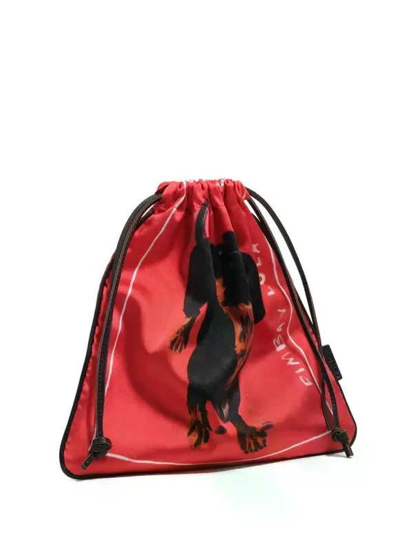 Bimba Y Lola Dog-print Drawstring Pouch