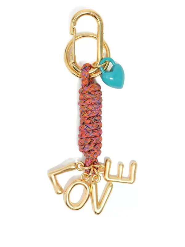 Bimba Y Lola Heart Charm Keyring - Pink