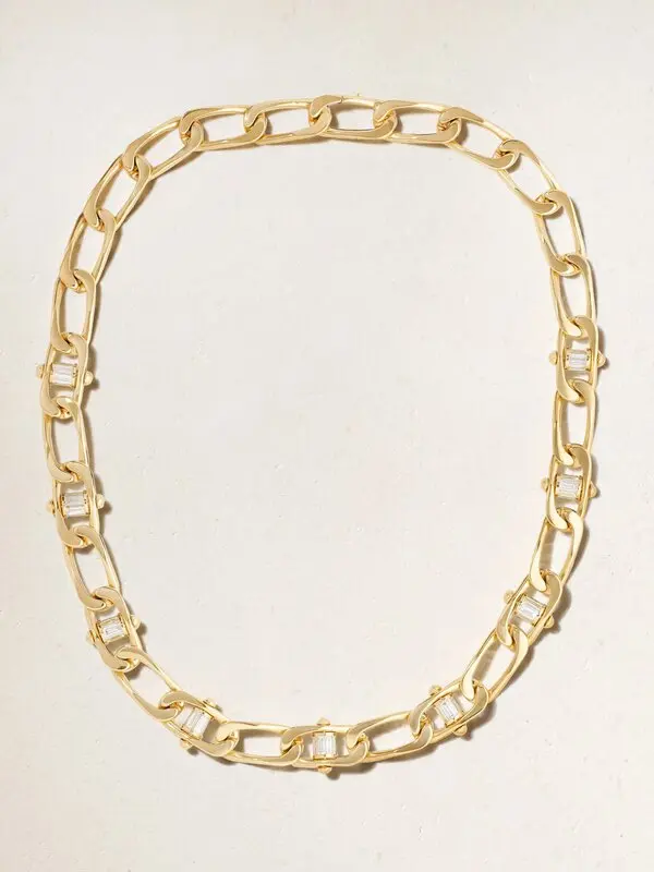 FOUNDRAE 18-karat Diamond Chain Necklace - Gold