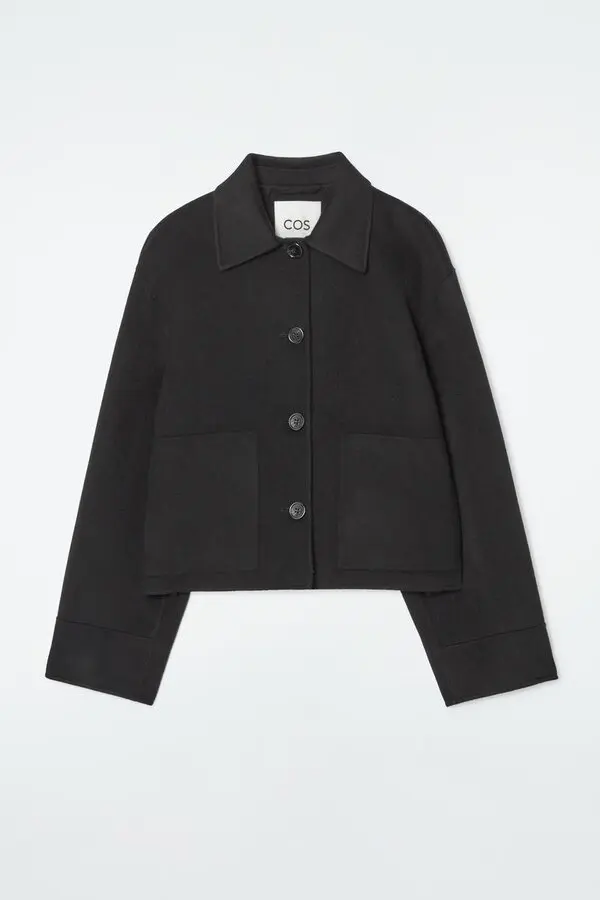 Cos Boxy Double-faced Wool Short Jacket