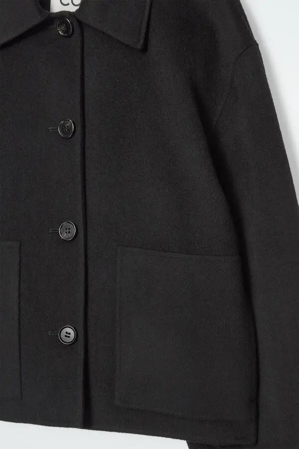 Cos Boxy Double-faced Wool Short Jacket