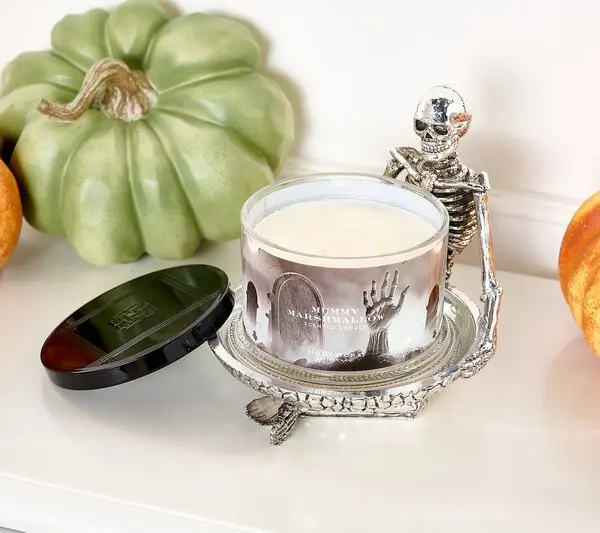 HOMEWORX BY SLATKIN + CO. As Is Skeleton W/ 18oz Candle - One-color