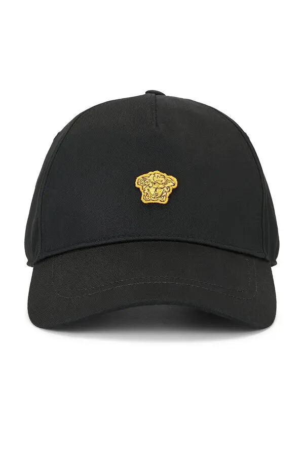 Versace Medusa Patch Baseball Cap - Black & Gold