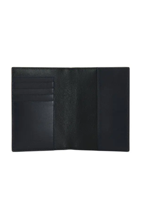 Saint Laurent Passport Case In Navy