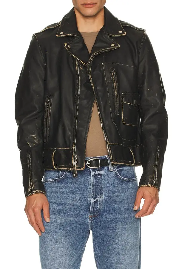 SCHOTT Vintage Bikeriders Jacket - Black