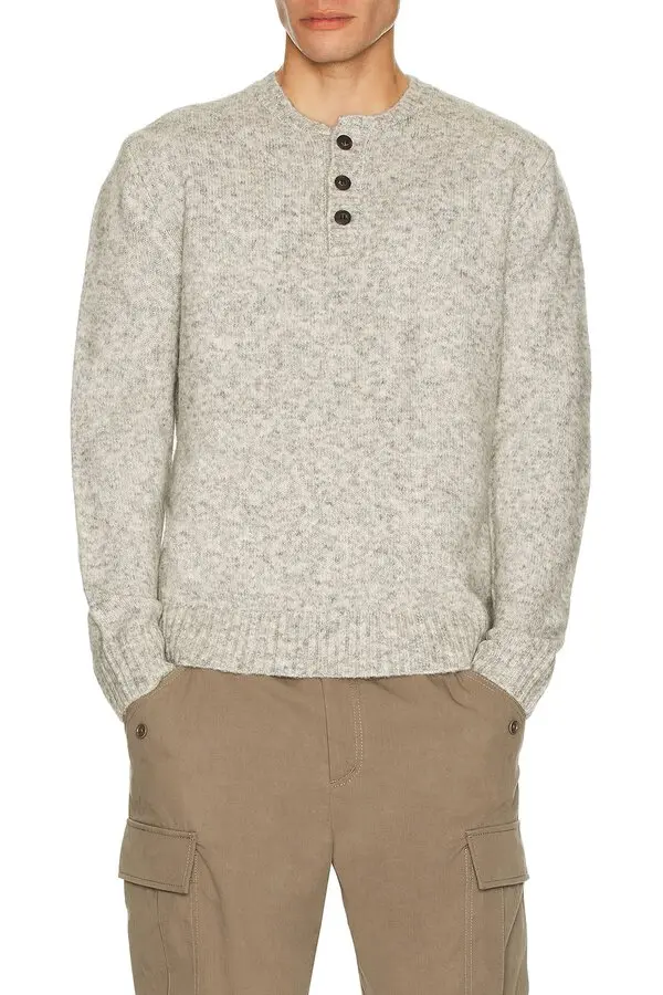 SCHOTT Tri-blend Henley Sweater