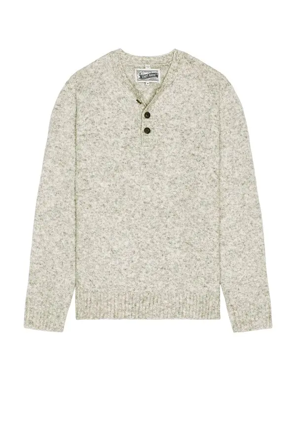 SCHOTT Tri-blend Henley Sweater