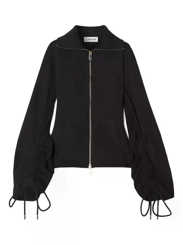 LANVIN Zip-front Jacket With Drawstring Cuffs