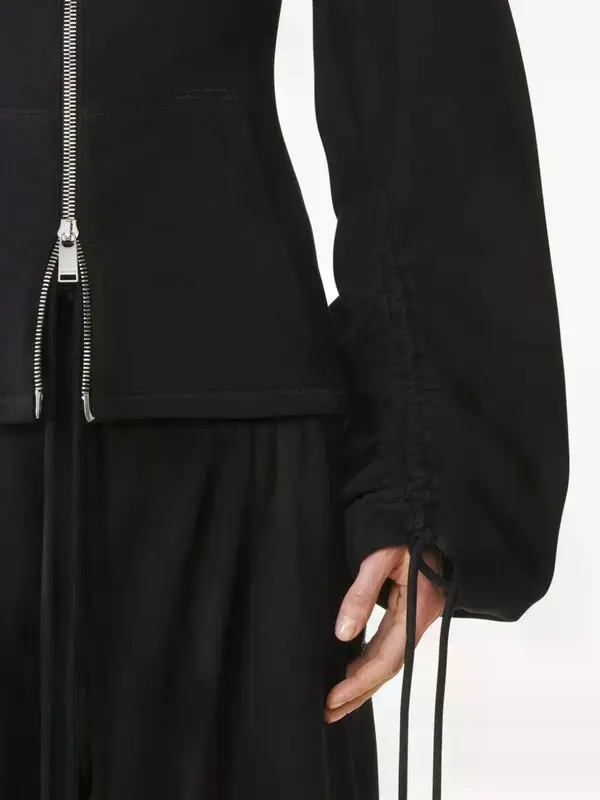 LANVIN Zip-front Jacket With Drawstring Cuffs