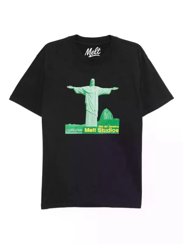 MELT Graphic=print T-shirt - Grey
