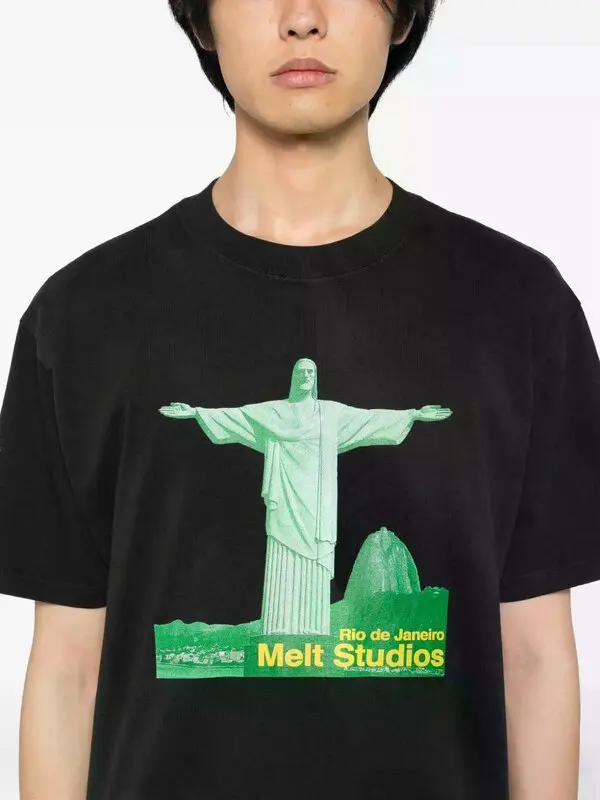 MELT Graphic=print T-shirt - Grey