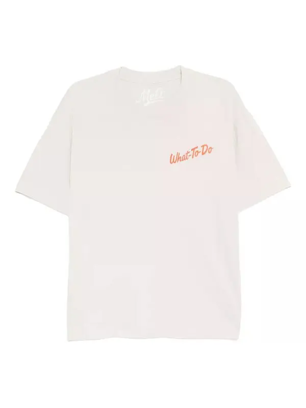 MELT Slogan-print T-shirt