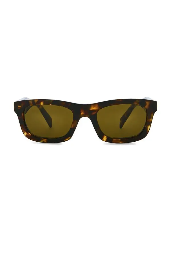 Prada Rectangular Sunglasses - Honey Tortoise & Dark Brown