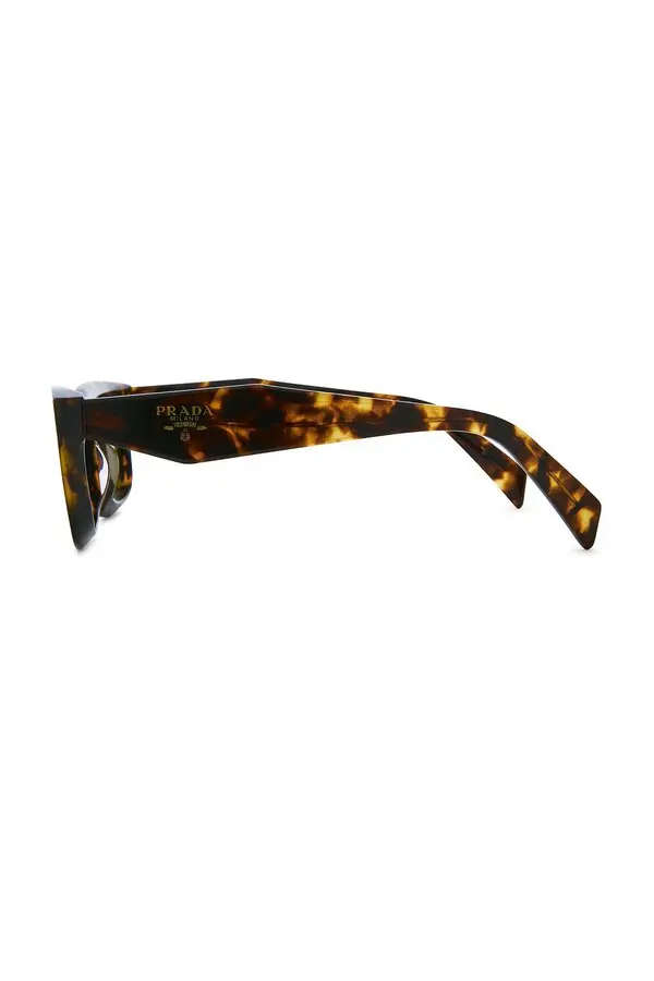 Prada Rectangular Sunglasses - Honey Tortoise & Dark Brown