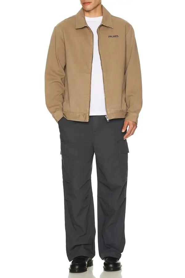 PALMES Ripstop Cargo Trousers - Charcoal
