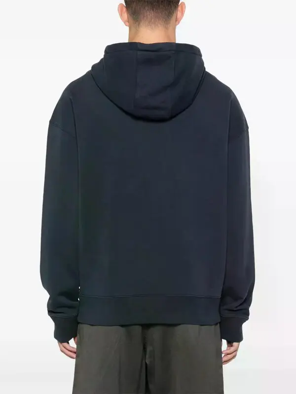 Maison Kitsuné Bold Fox Head-patch Hoodie - Blue