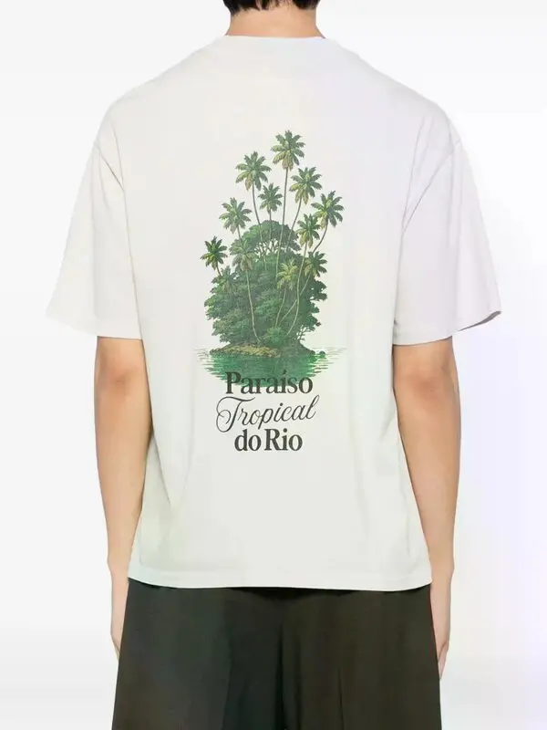MELT Parrot-embroidered T-shirt