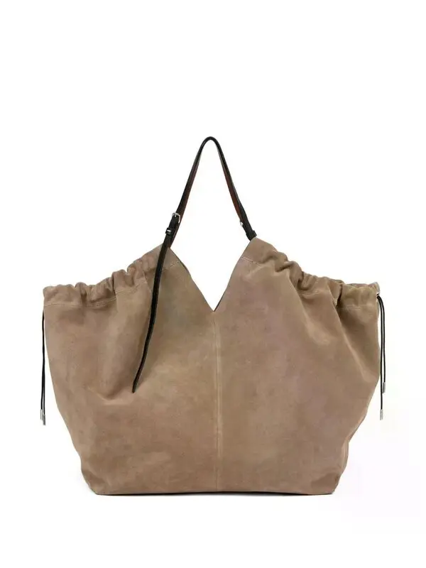 MAISON MARGIELA Suede Slouchy Tote - Neutrals