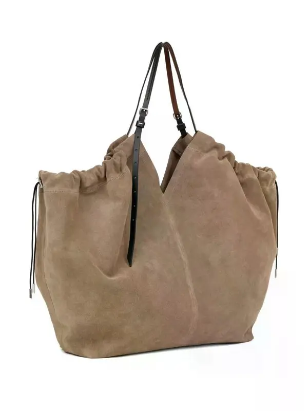MAISON MARGIELA Suede Slouchy Tote - Neutrals
